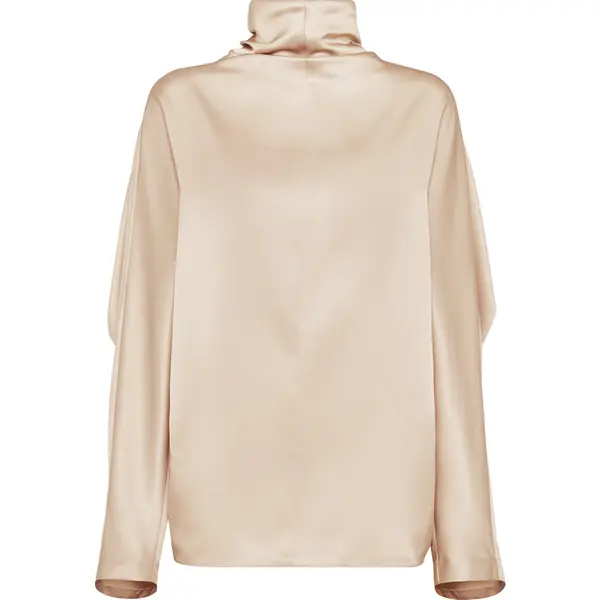 Brunello Cucinelli Double Silk Satin Blouse