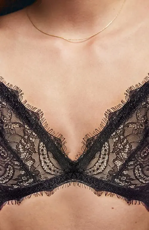 ANINE BING Lace Bra With Trim
