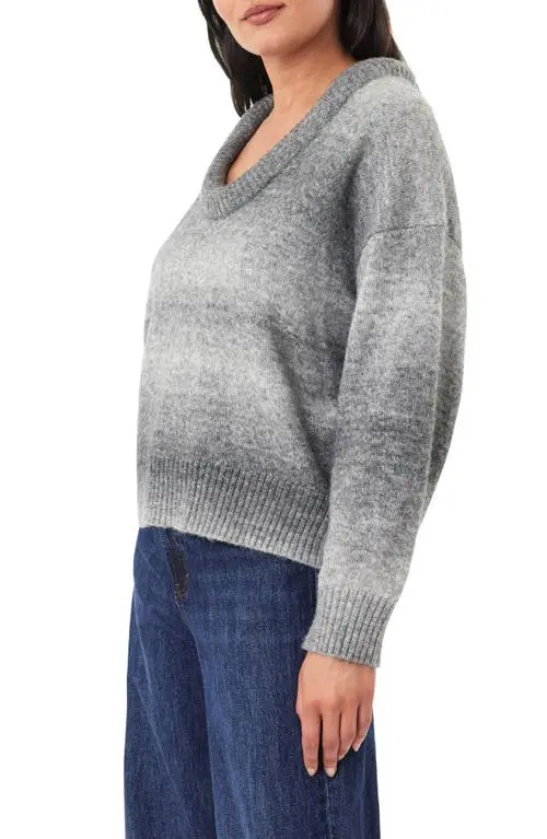 Habitual Space Dye Scoop-neck Sweater