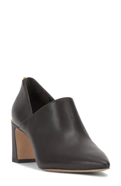 Vince Camuto Haiden Block Heel Bootie - Brownie Leather