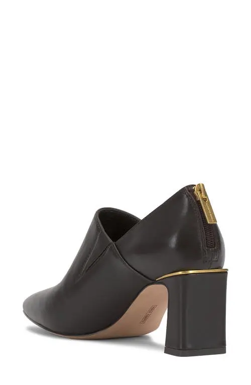 Vince Camuto Haiden Block Heel Bootie - Brownie Leather