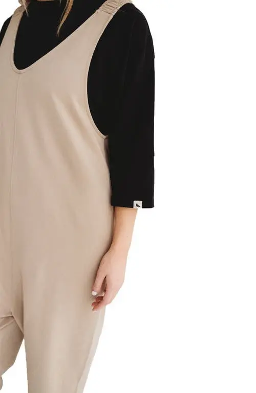 TURTLEDOVE LONDON Organic Cotton Jilly Jumpsuit - Beige