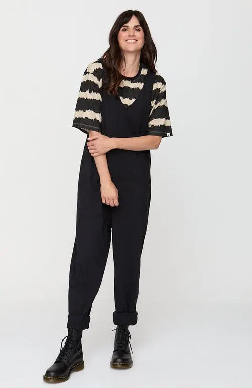 TURTLEDOVE LONDON Organic Cotton Jilly Jumpsuit - Black