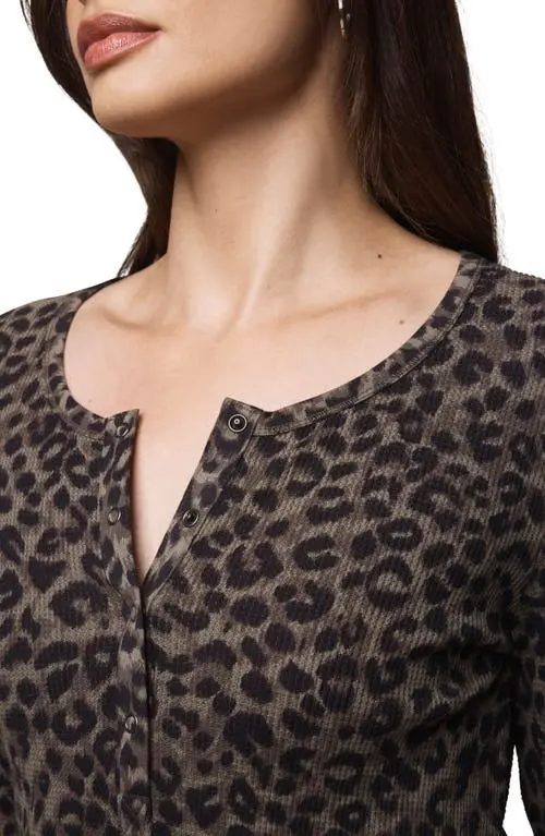 Splendid Forever Leopard Henley