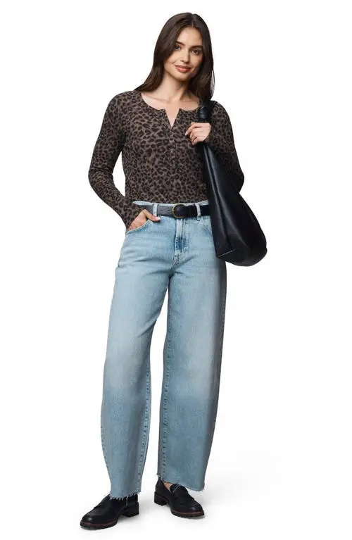 Splendid Forever Leopard Henley
