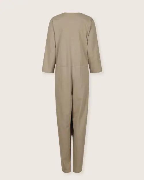 TURTLEDOVE LONDON Organic Cotton Mila Long Sleeve Jumpsuit