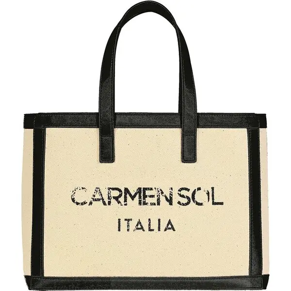 Carmen Sol Venezia Mini Tote Bag - Black