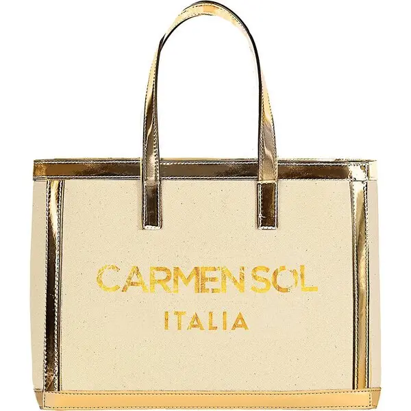 Carmen Sol Venezia Mini Tote Bag - Gold