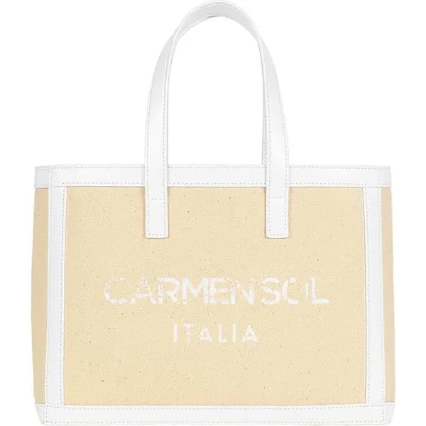 Carmen Sol Venezia Mini Tote Bag - White