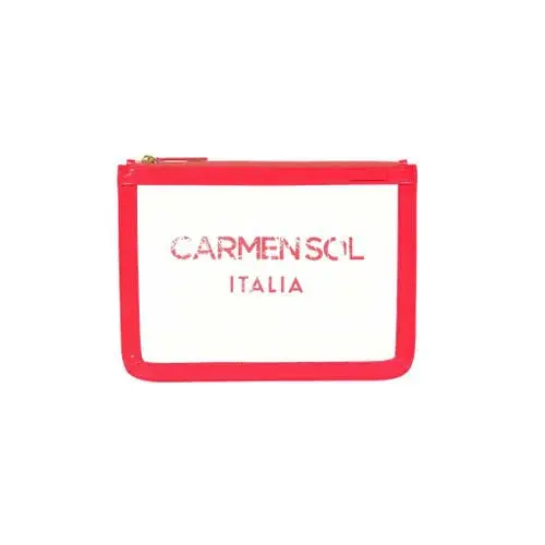 Carmen Sol Firenze Clear Pochette - Neon Pink