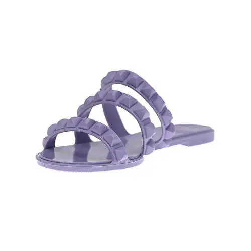 Carmen Sol Maria 3 Studded Strap Sandals - Violet