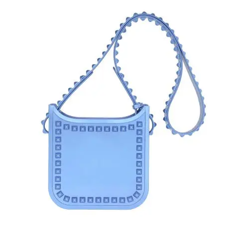 Carmen Sol Lisa Tote Bag - Baby Blue Metallic