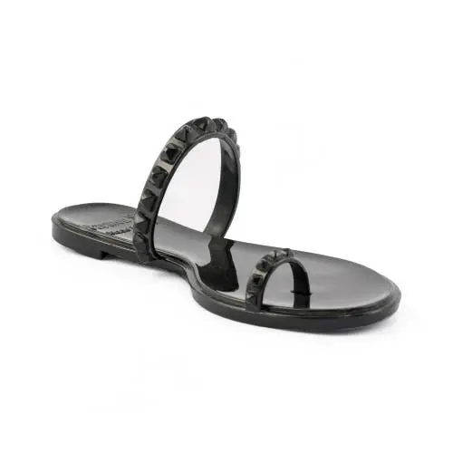 Carmen Sol Maria Jelly Sandal - Black