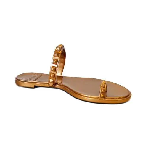 Carmen Sol Maria Jelly Sandal - Rose Gold