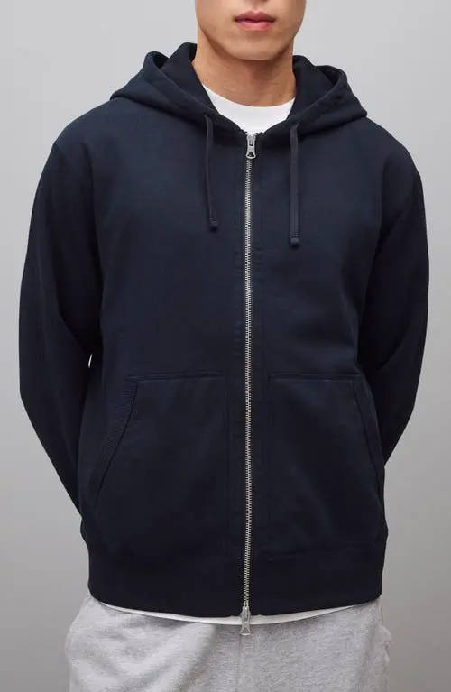 Reigning Champ Midweight Terry Standard Full Zip Hoodie - Navy