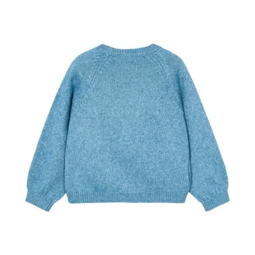 MAYORAL Girls' Floral Appliqué Knit Jumper