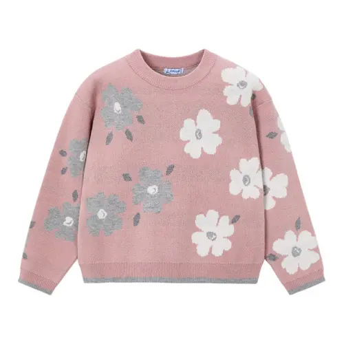 MAYORAL Girls' Jacquard Knit Sweater