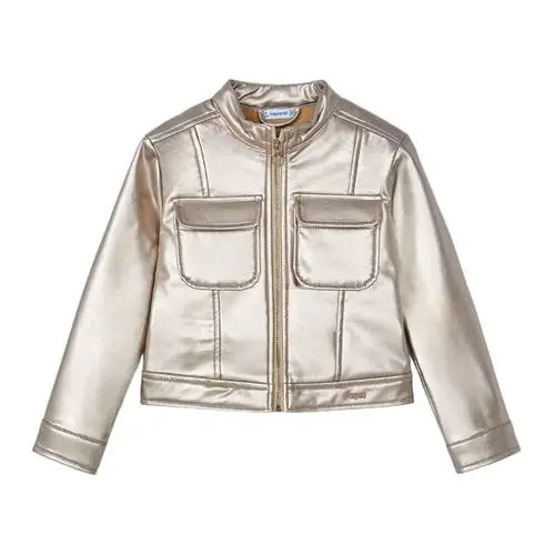 MAYORAL Metallic Zip-up Jacket