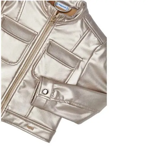 MAYORAL Metallic Zip-up Jacket