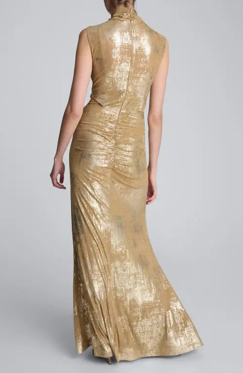 amber gold dress AMBER DRESS L