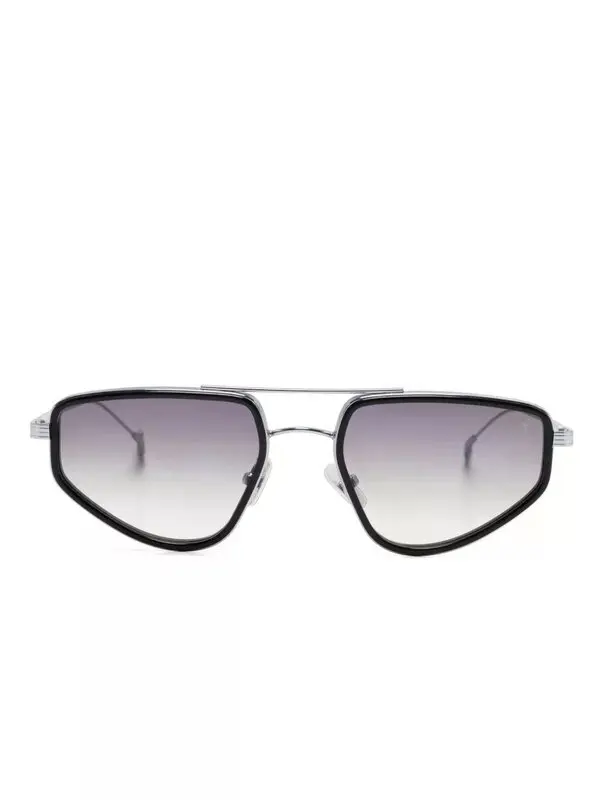 EYEPETIZER Silencio Geometric Sunglasses - Silver
