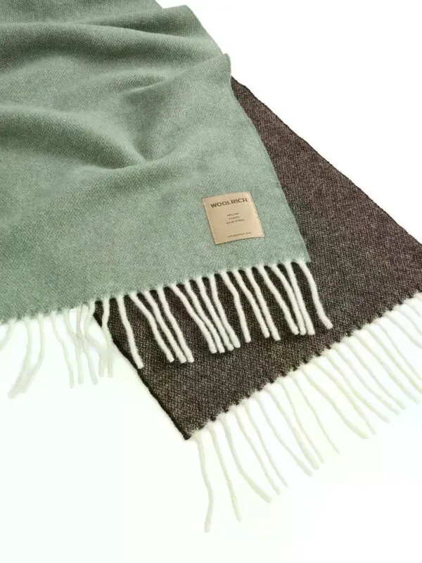 Woolrich Wool Fringed Scarf