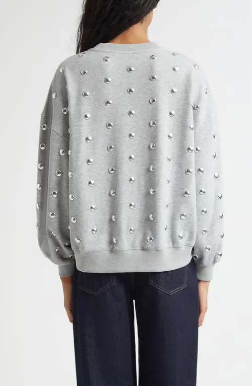 Cinq À Sept Studded Cotton-blend Sweatshirt