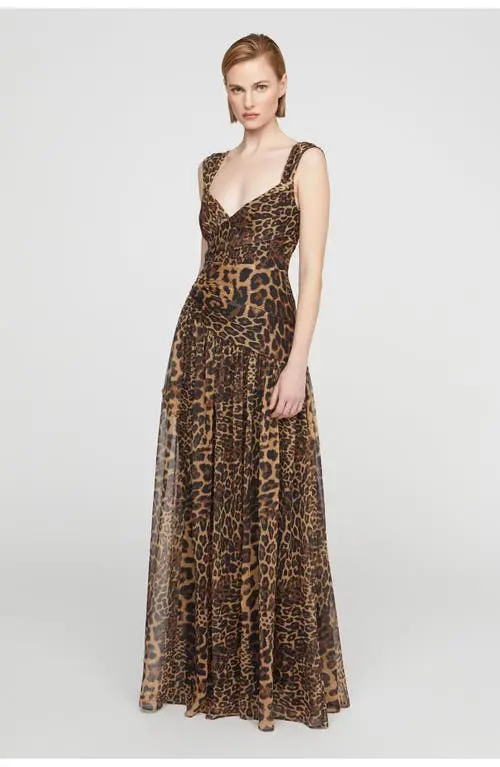 Halston Claudia Chiffon Gown
