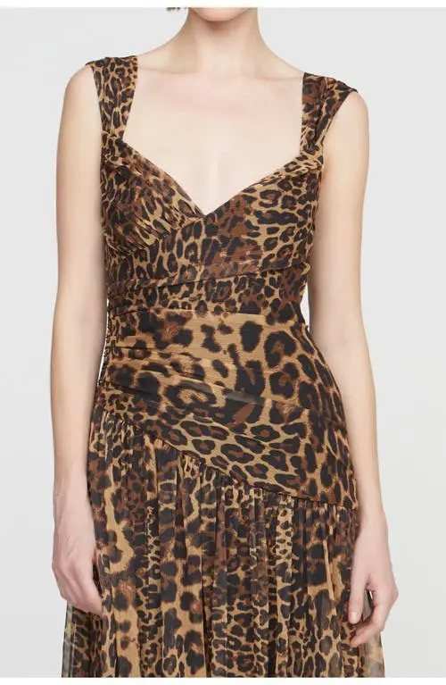 Halston Claudia Chiffon Gown