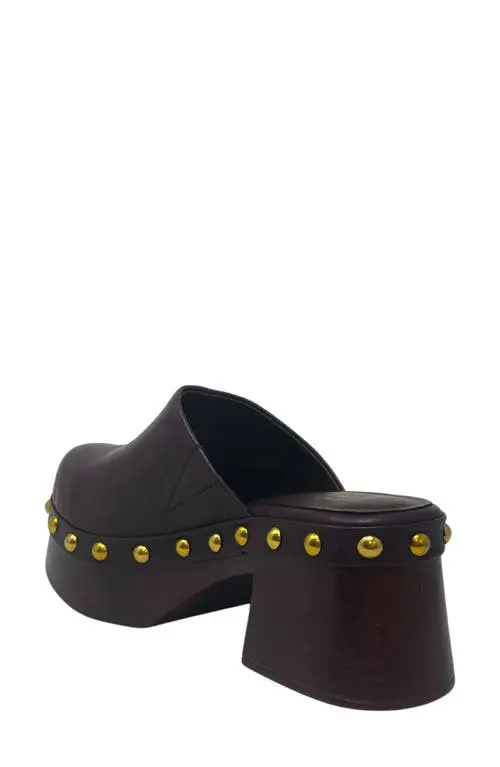 SHU SHOP Lily Platform Mule - Wine