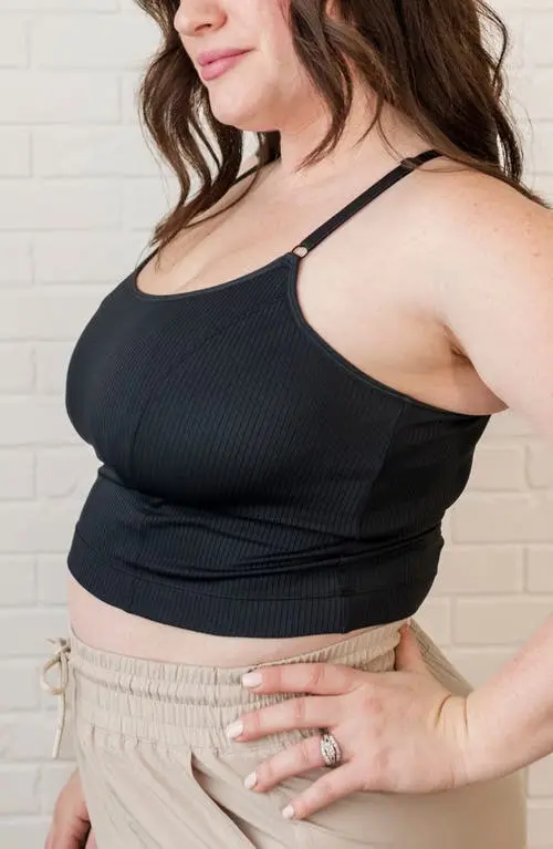 DAVIN & ADLEY Ribbed 3-in-1 Amelia Pumping And Nursing Swimsuit Top - Black