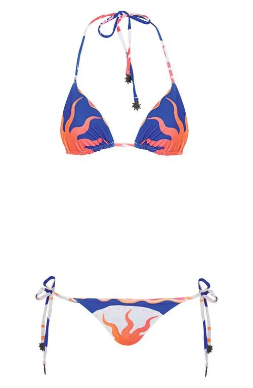MAAJI Sunlit Bloom Balmy Reversible Bikini Top - Blue