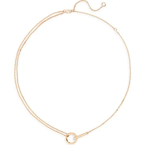 REPOSSI Berbere Modular Diamond Pendant Necklace - Rose Gold