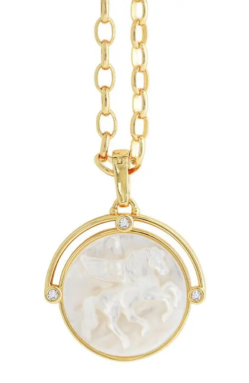 ANABEL ARAM JEWELRY Pegasus Mother-of-pearl Pendant Necklace - Gold Mother Of Pearl