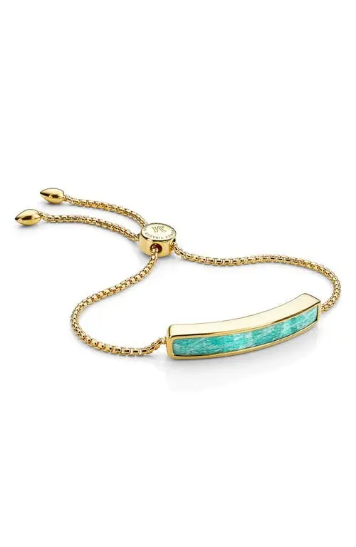 Monica Vinader Engravable Baja Stone Bracelet - Yellow Gold