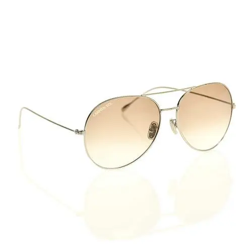Carmen Sol Aviator Sunglasses - Slvr-brown Lens
