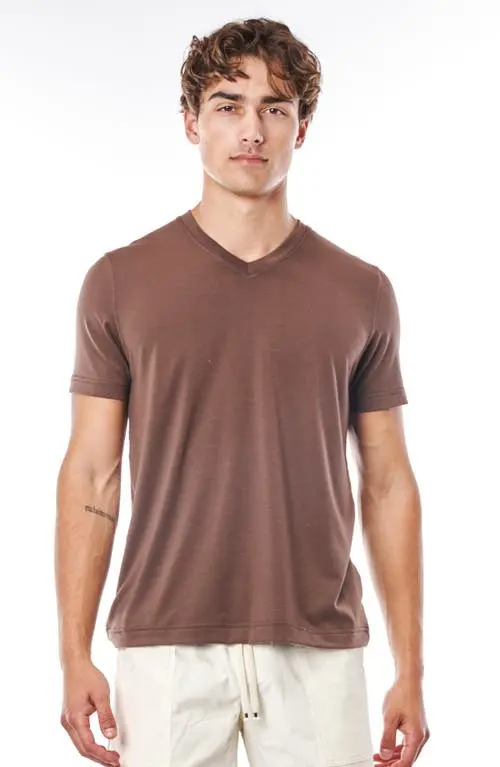 LEISURE LAB Everyday V-neck - Café