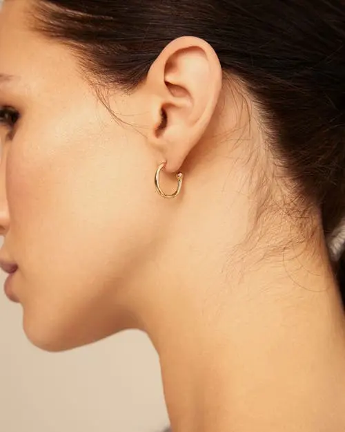 UNODE50 Hoop Earrings - Gold