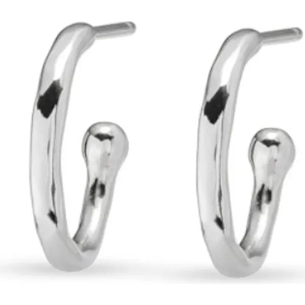UNODE50 Hoop Earrings - Silver