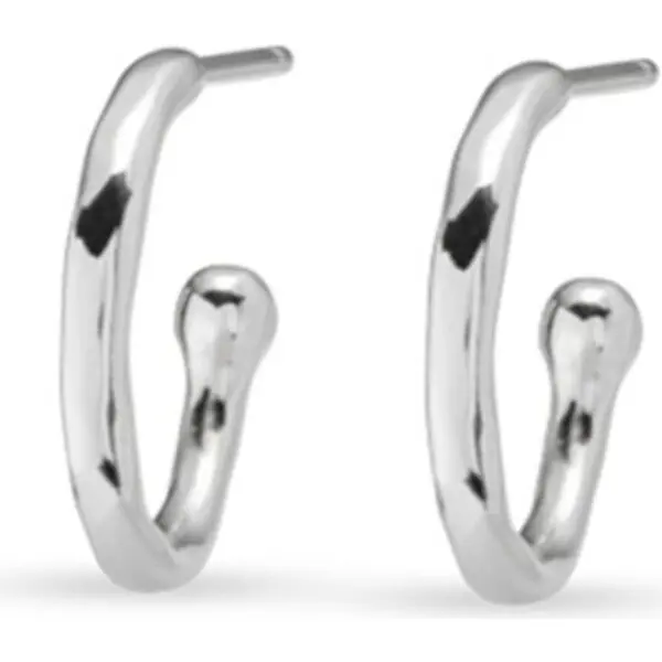 UNODE50 Hoop Earrings - Silver