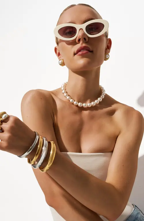 NIALAYA JEWELRY Classic Round Bangle - 12mm
