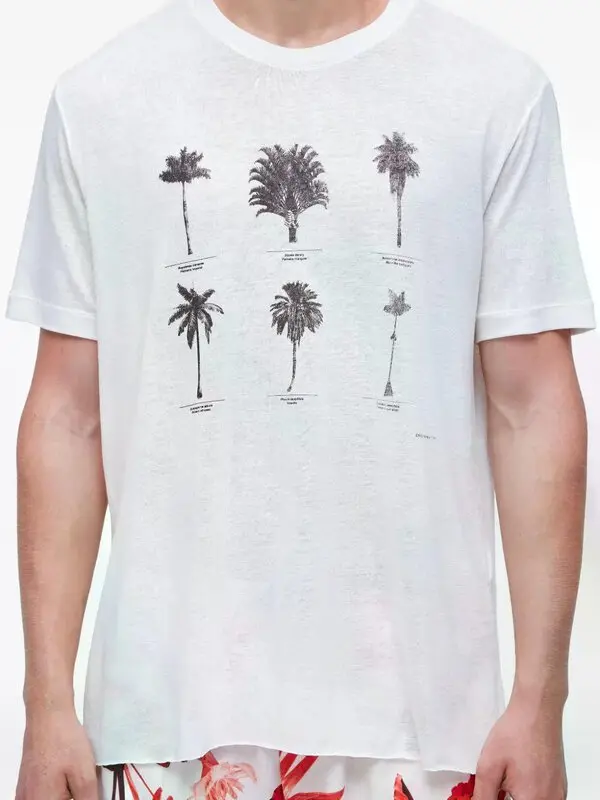 OSKLEN Palm-tree Print T-shirt