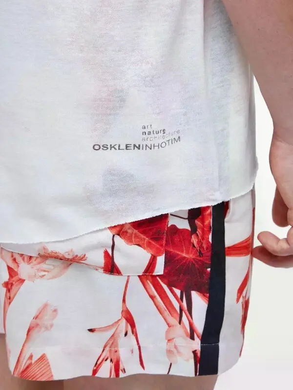 OSKLEN Palm-tree Print T-shirt