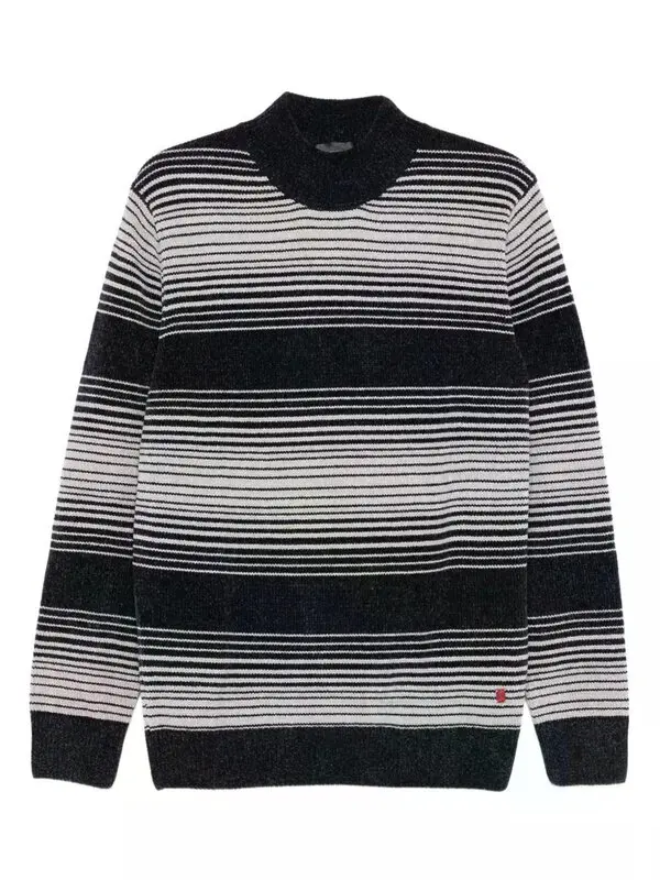 Liu Jo Striped Mock-neck Sweater