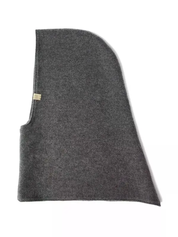 Brunello Cucinelli Balaclava With Logo Detail - Grey