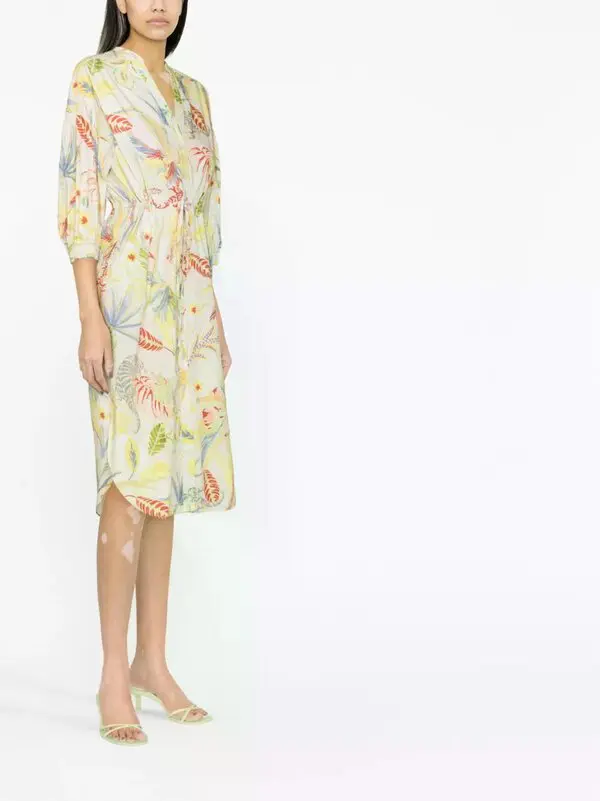 TWINSET Printed Cotton Shirt Dress
