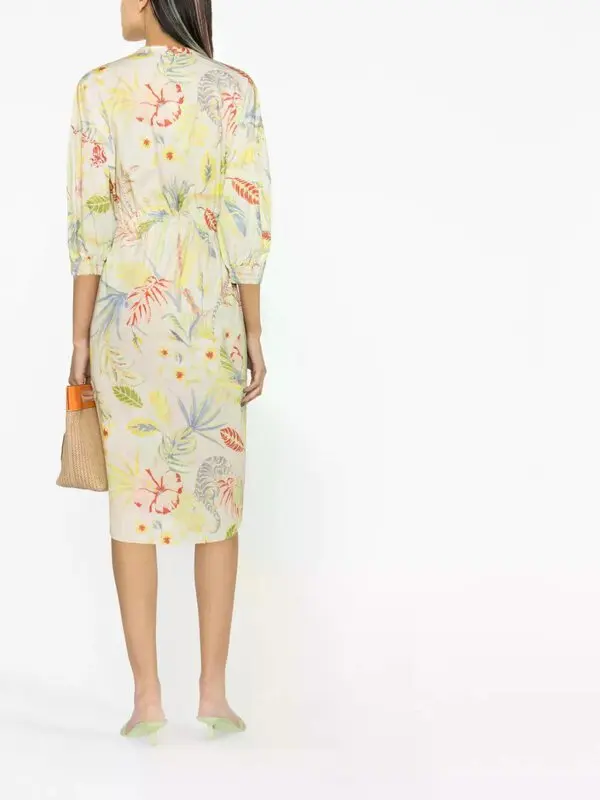TWINSET Printed Cotton Shirt Dress