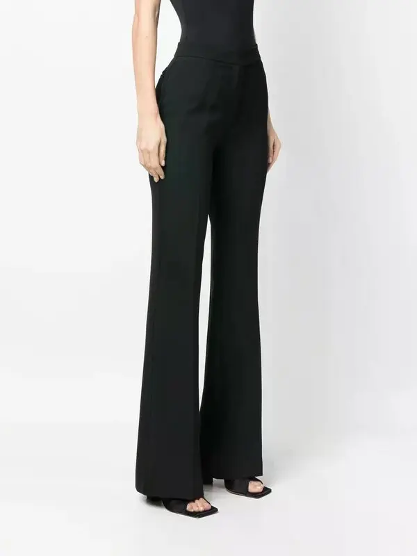 TWINSET High-waisted Flared Trousers - Black
