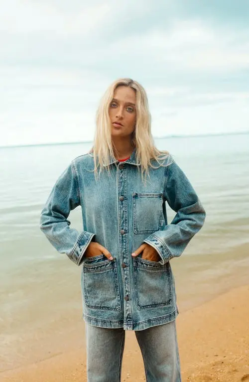 BILLABONG Oversized Denim Chore Coat