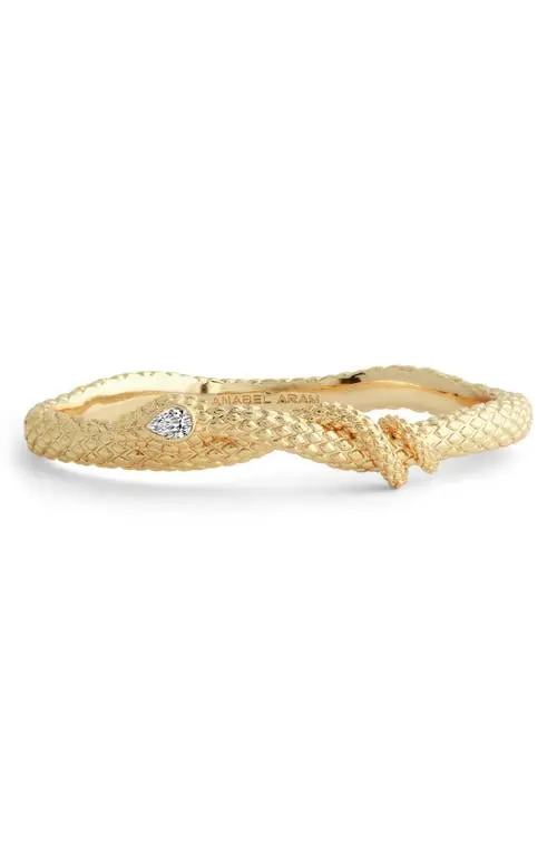 ANABEL ARAM JEWELRY Serpent Hinged Bracelet - Gold